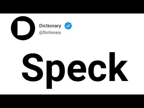 Speck Meaning In English