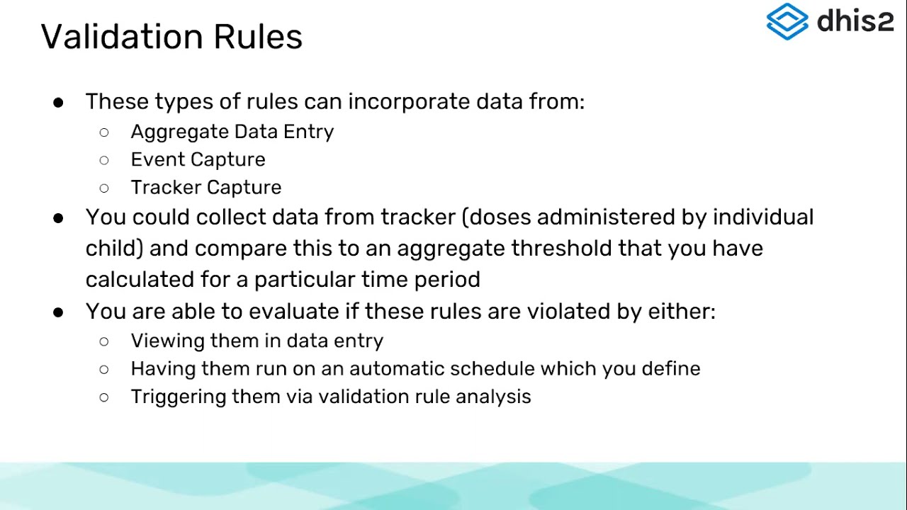 Data Quality - Validation Rules and Validation Rule Analysis 2021 Q2