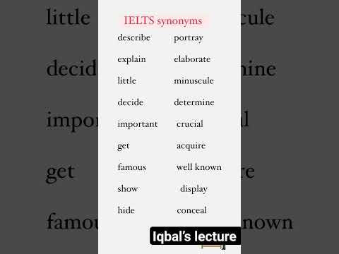 ielts synonym #ielts #tips #task1 #speaking #writing #synonyms