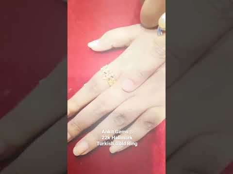 22k Hallmark Gold Turkish Designer Rings #ankitgems #gold #hallmarkjewellery #22kgold #astrologer