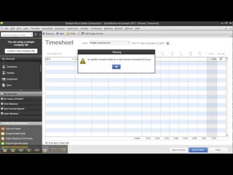 Time and Billing in QuickBooks Desktop