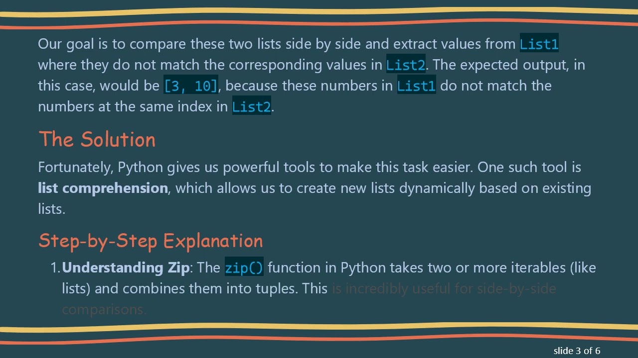 Compare Two Lists Side by Side Using Python: A Clear Guide