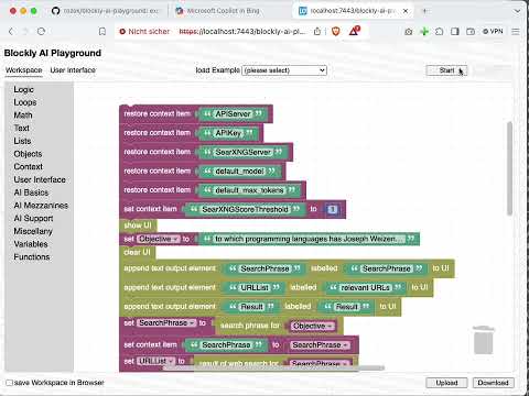 Blockly AI Playground - Backdrop Build