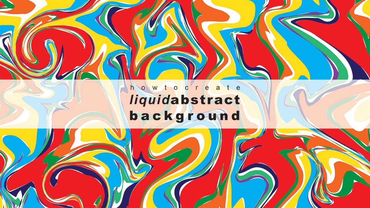 Adobe Illustrator Tutorial | How to Create Liquid Abstract Background for Beginners