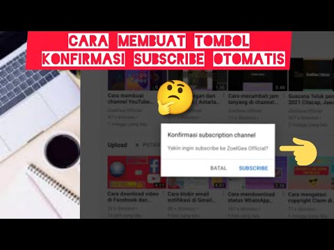 Cara Membuat tombol Subscribe otomatis