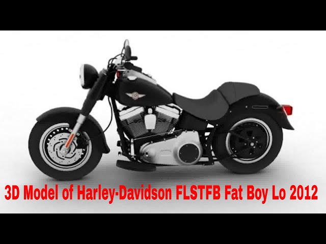 Harley-Davidson FLSTFB Fat Boy Lo 2012 3D Model - FlatPyramid