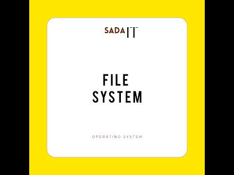 What is File System | Operating System