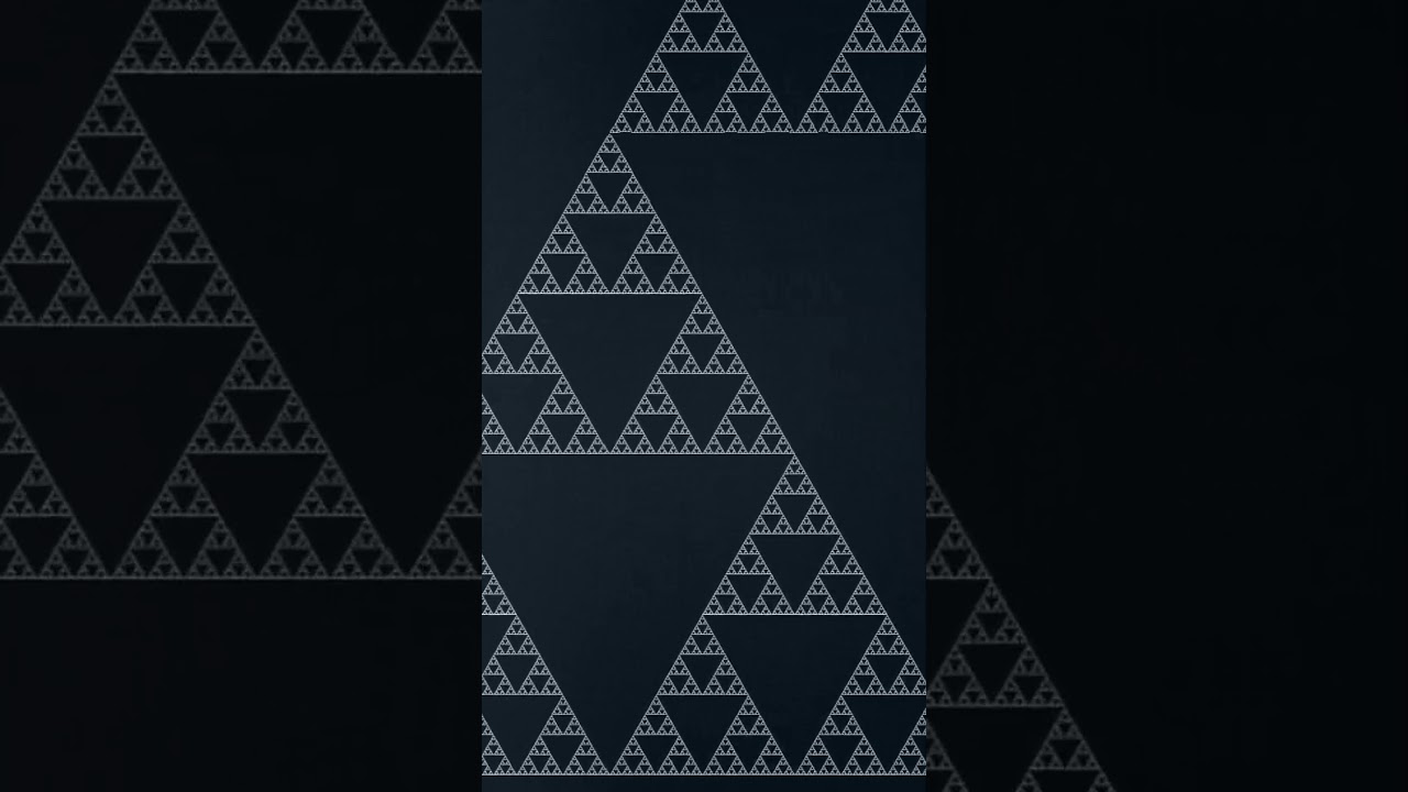 Infinite Fractal Zoom: Sierpinski Triangle #fractal #zoom #infinity #maths #math #coding