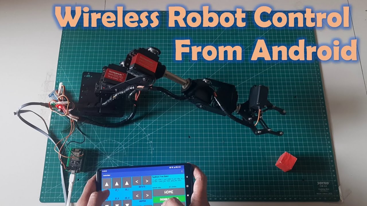Wireless Robot Control from Android Smartphone | MQTT Communication Demo