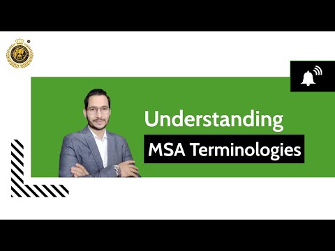 Understanding MSA Terminologies | By Dheerendra Negi | NIQC International