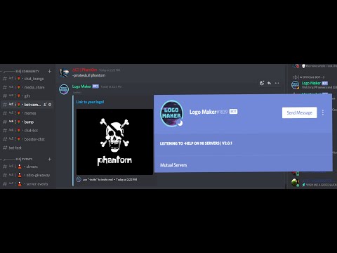 YOU CAN GENERATE LOGOS WITH THIS DISCORD BOT !!!!!