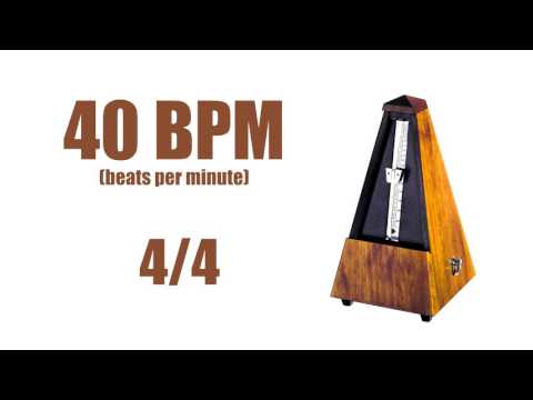 40 BPM Metronome 4/4 – Best Online Metronome 40 Beats Per Minute