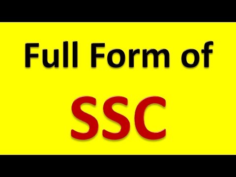 Full Form of SSC