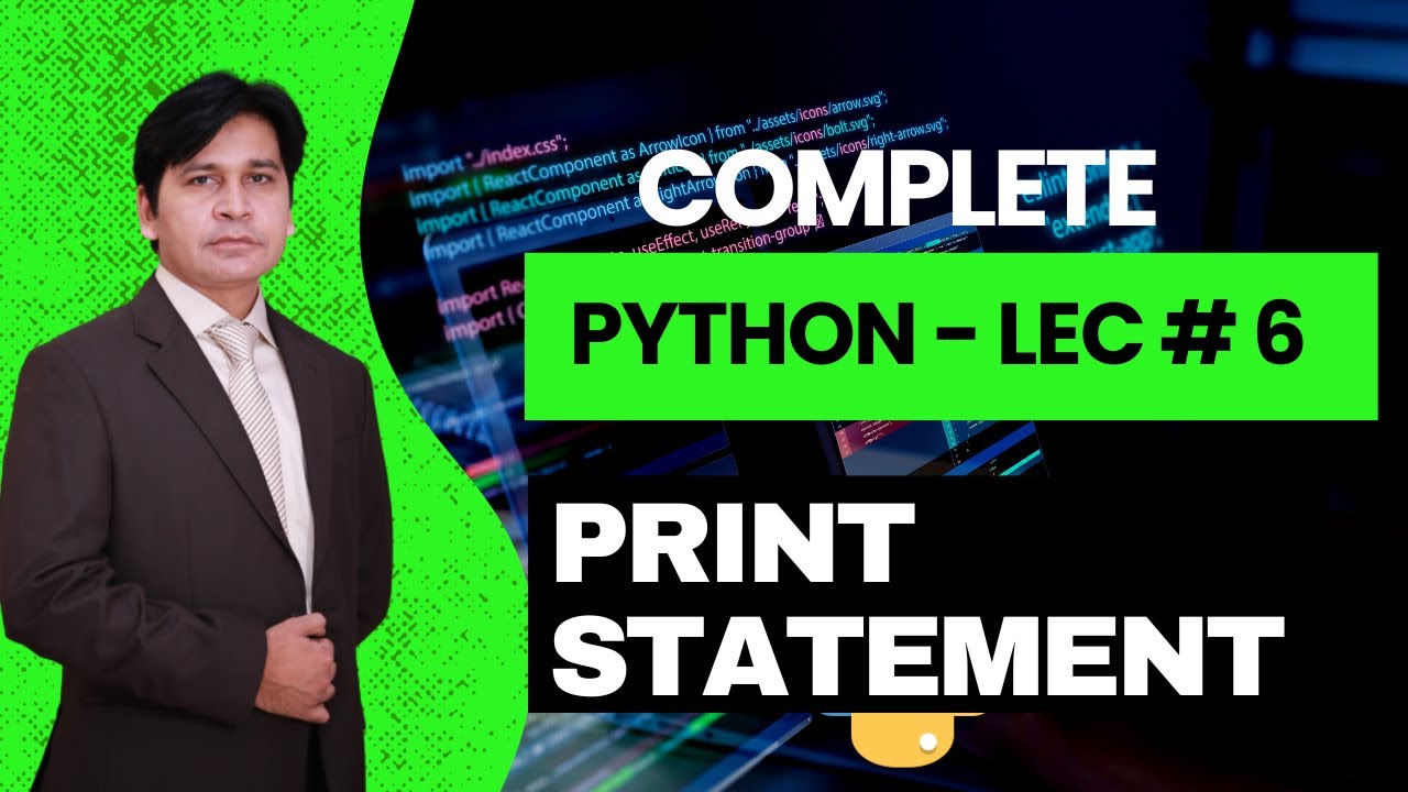 06. Python Tutorial for Beginners | Python Lecture 6 Print Statement