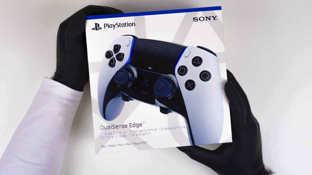 Sony PlayStation PS5 Pro Dual Sense Edge Wireless Controller Unboxing - ASMR