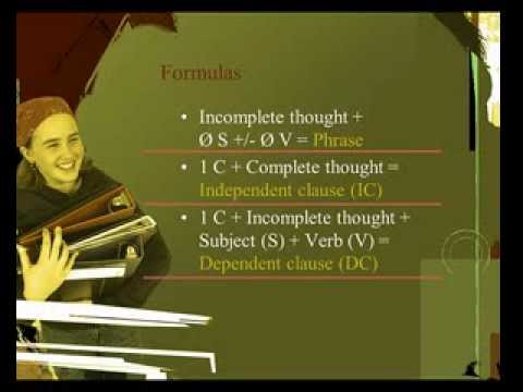 Grammar: The Big Picture -- Phrases and Clauses