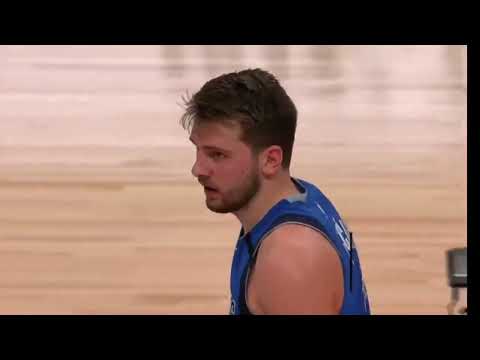 Luka Doncic made sure to let Shaq Harrison know he has 34 points in 3 quarters