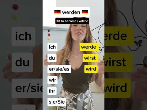 🇩🇪 Die Konjugation von "werden" #deutschlernen #deutschlehrerin #learngerman #deutschtipps