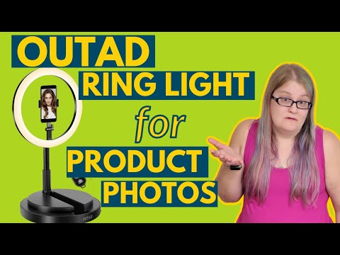 Outad ring light with stand for your product photos