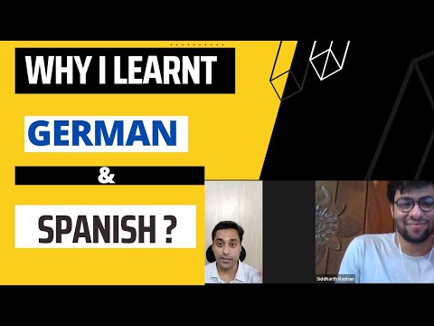 German and Spanish language | Why I learnt German and Spanish ?