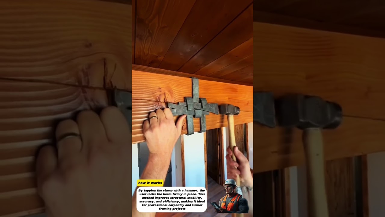 Smart Wood Beam Clamping Tool for Perfect Alignment!