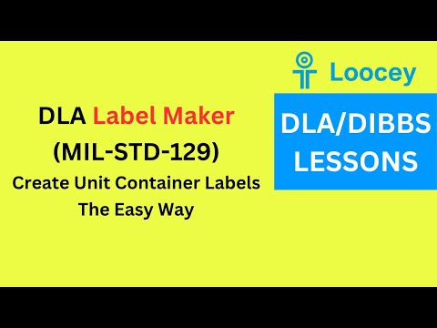 How to print DLA Unit Container Labels (MIL-STD-129) – The Easy Way - DLA/DIBBS