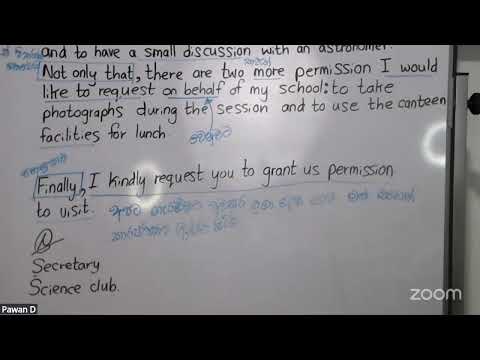 Formal Letter Writing