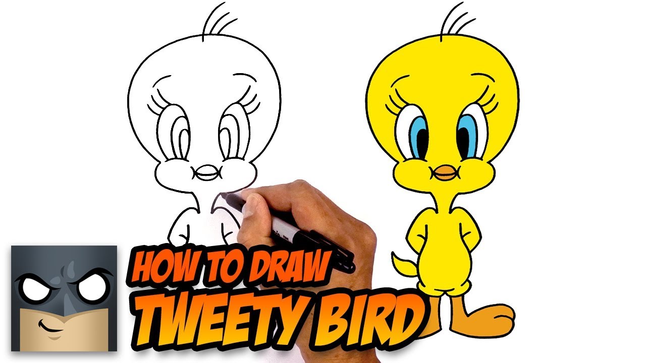 How to Draw Tweety Bird | Beginner Drawing Tutorial (Step-by-Step)