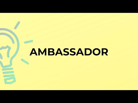 What is the meaning of the word AMBASSADOR?