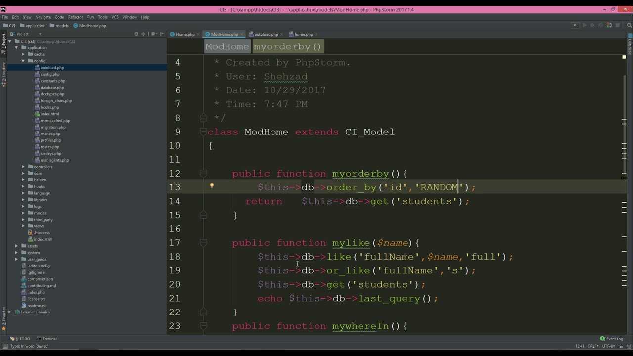 Codeigniter query builder | order_by in CodeIgniter