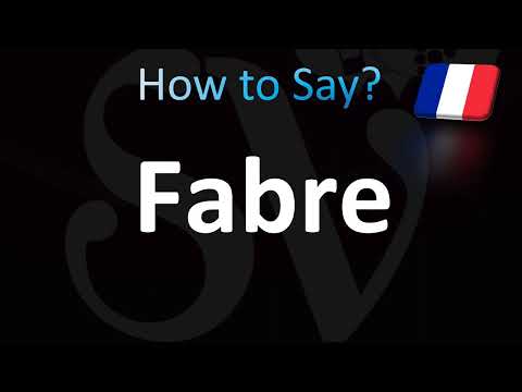 How to Pronounce Fabre (French)
