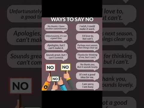 10 phrases to use when you need to say no in English | Polite ways to say no in English #shorts