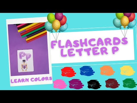 Letter P flashcard coloring activity for toddlers - free printable sheets included -Storytime Haven