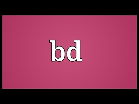 Bd Meaning