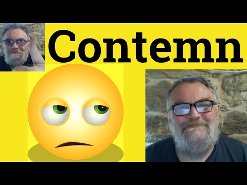 π Contemn Meaning - Contempt Defined - Contemn Examples - Contemn Contempt Contemptuous