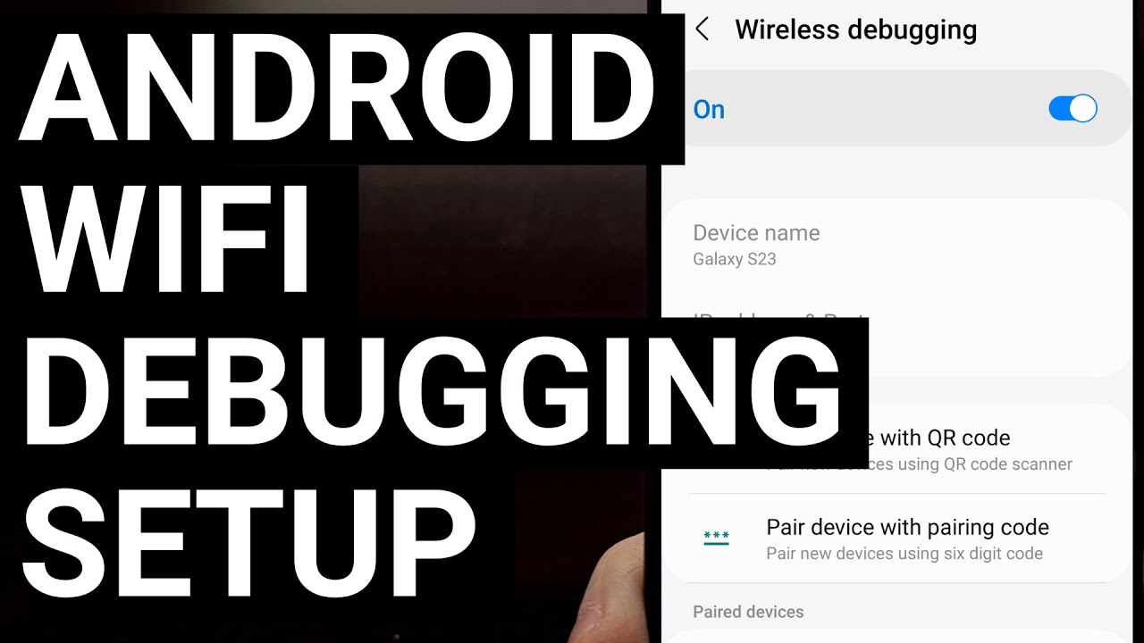 Setting Up a Wireless ADB Connection with Android over WiFi