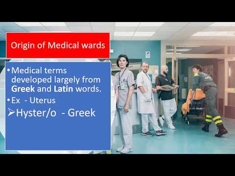 MEDICAL TERMINOLOGY SPEECH