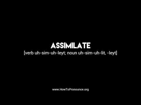 How to Pronounce "assimilate"
