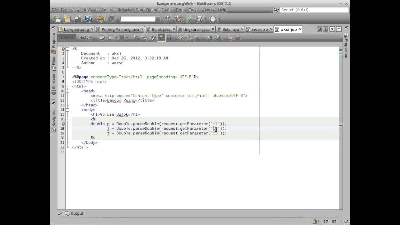 (Java Netbeans UML part 3) Simple Java Server Page (JSP) Tutorial using Generated Java Code