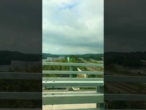 View of the river and the tracks in Amsterdam NY