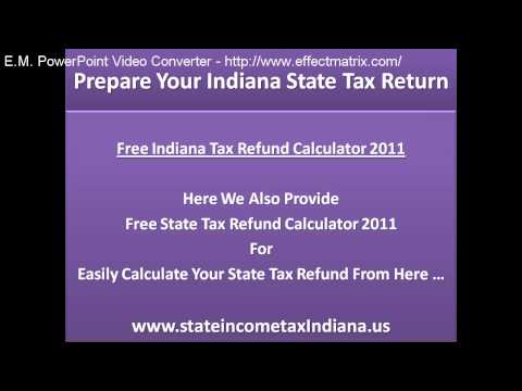 Prepare Your Indiana State Tax Return, Prepare Tax Return Online and Get Fast Tax Refund