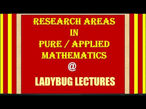 #researchtips in #Pure/ Applied Mathematics| #ladybuglectures