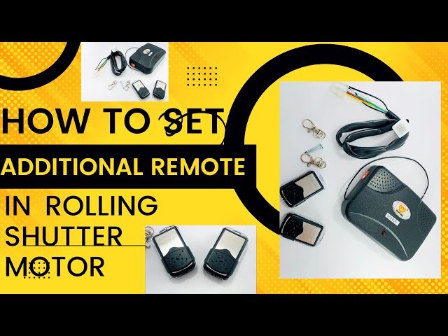 Rolling Shutter Accessories - Remote Rolling Shutter Motor Swiftroll ...