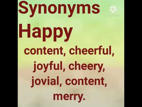 synonyms happy