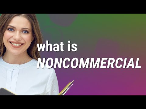 Noncommercial | meaning of Noncommercial