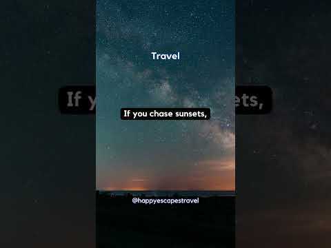 If you chase sunsets… #travelquotes #quotes #inspiration #subscribe #quote
