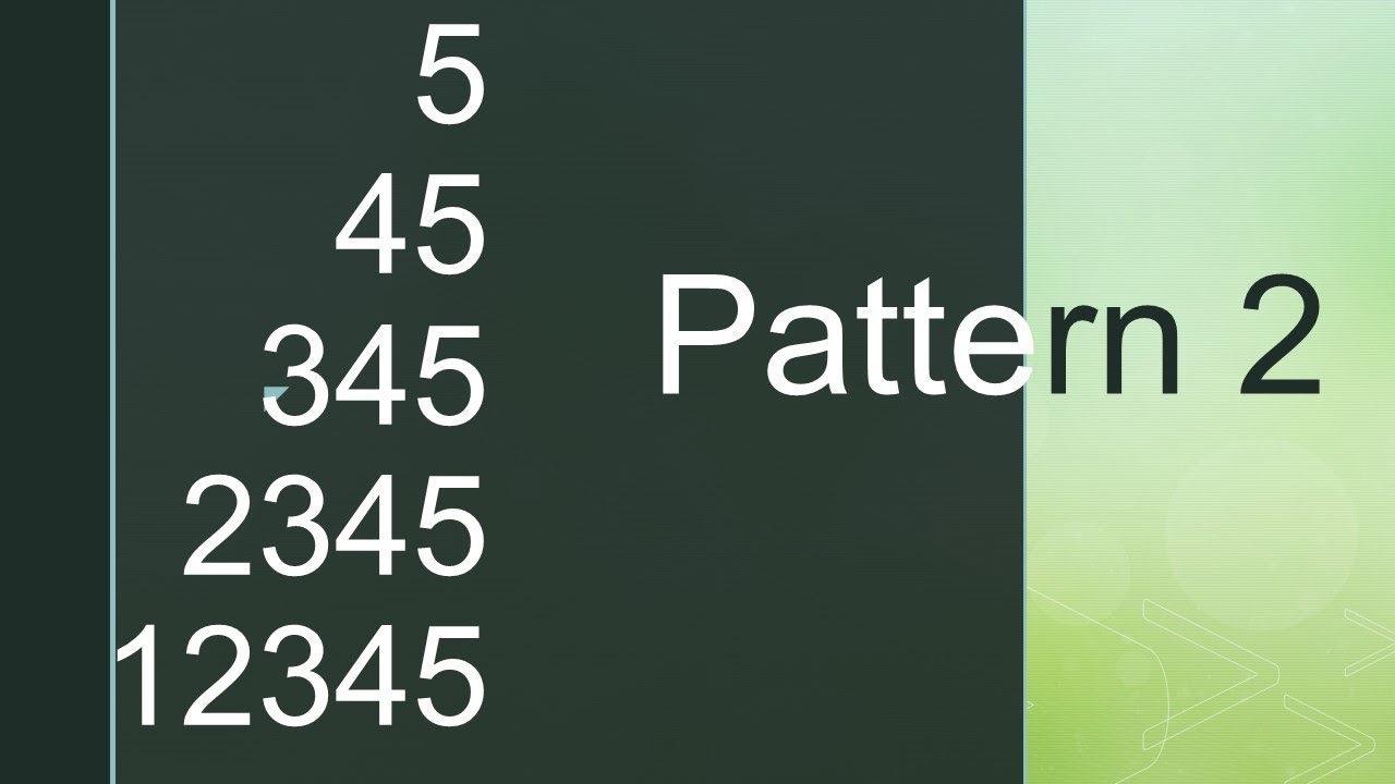 pattern #2 in java using blueJ(Easy method)(with code)