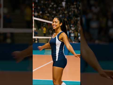 Volleyball Champion Shares Victory Moment with Reporter! #360spin #athlete