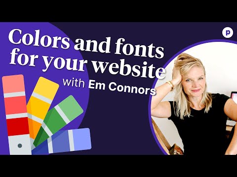 How to choose your website colors and fonts