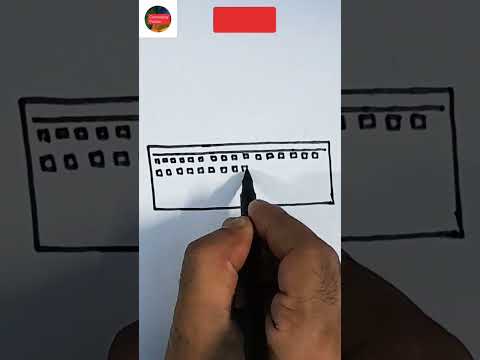 Draw a simple keyboard using these simple steps #shorts #ashortaday Canvassing Passion